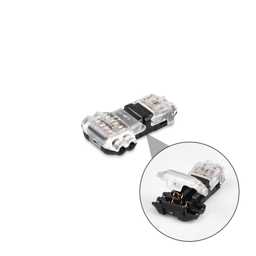 Snap On Wire Connectors - 2 Wire T-Connector,Single Color