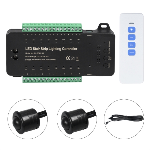 STEP-02B 16 Steps LED Stair Strip Lighting Controller,Basic Series ...