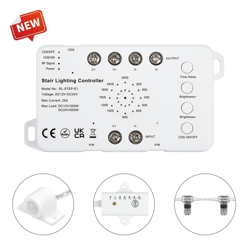 STEP-E1 LED Stair Lighting Controller,Easy Series Stair Controller